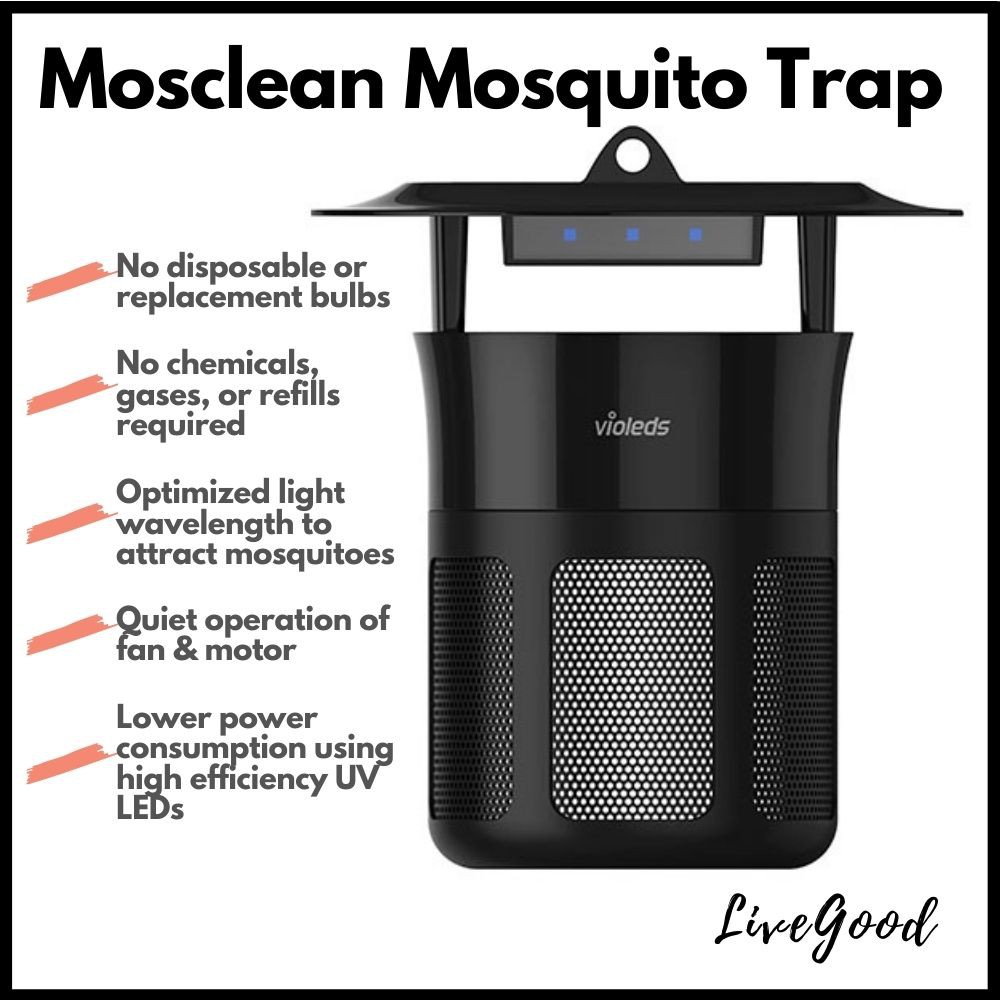MOSclean UV LED Mosquito Trap (No Chemicals or refills required ...