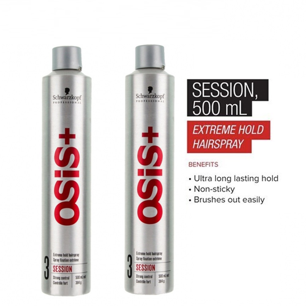 [Bundle of 2] Schwarzkopf Professional Osis Session Extreme Hold Hair ...