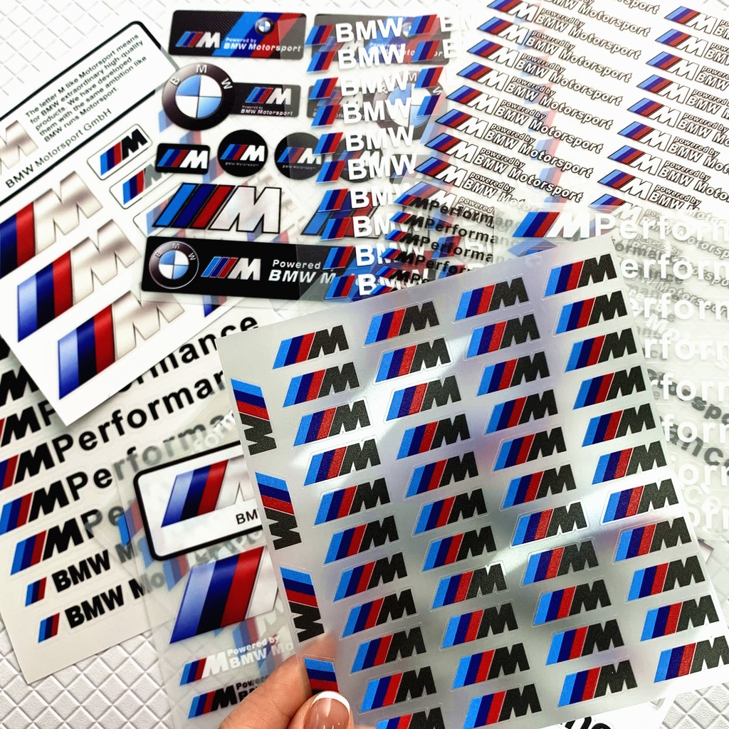 BMW Reflective Sticker Car Decals Performance Front Door Emblem Badge ...