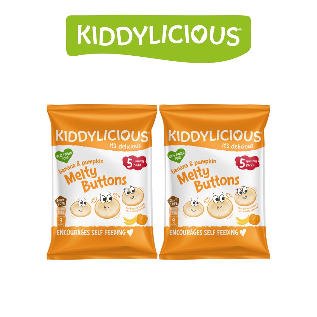 [Bundle of 2] Kiddylicious Melty Buttons Banana & Pumpkin 30g | Shopee ...
