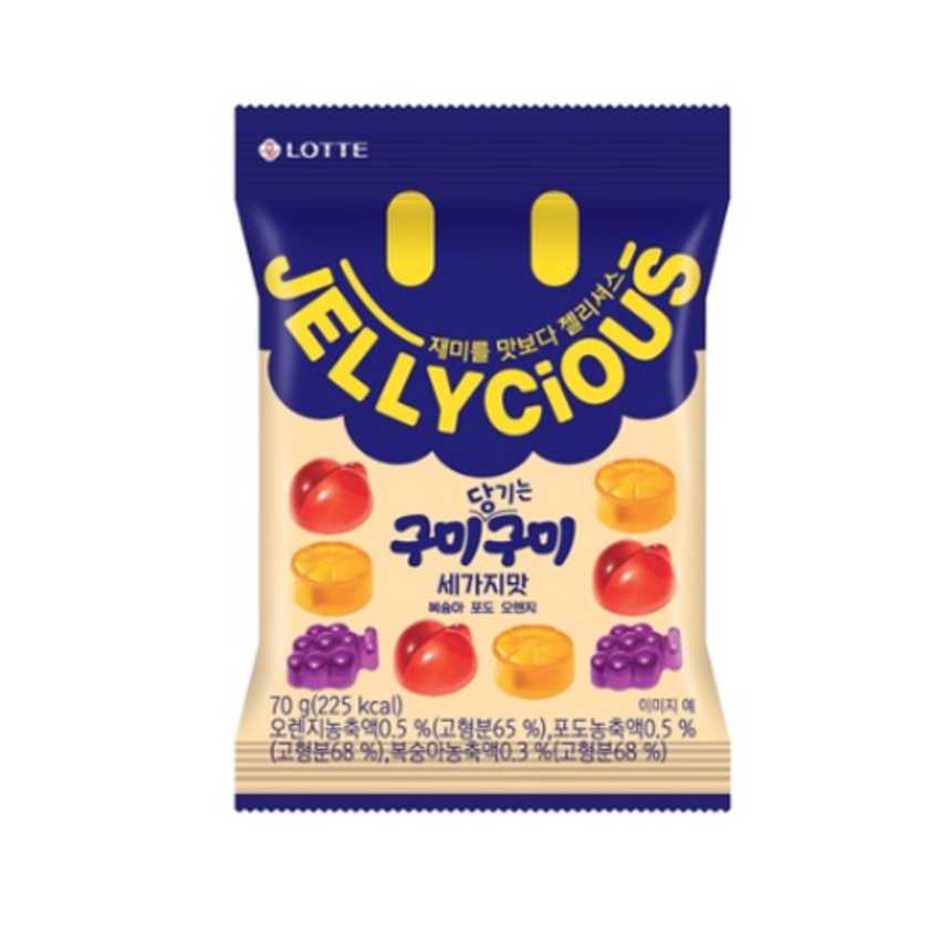 Lotte Jellycious Gummy Gummy Jelly Korean Sweets Korean Jelly Korean ...