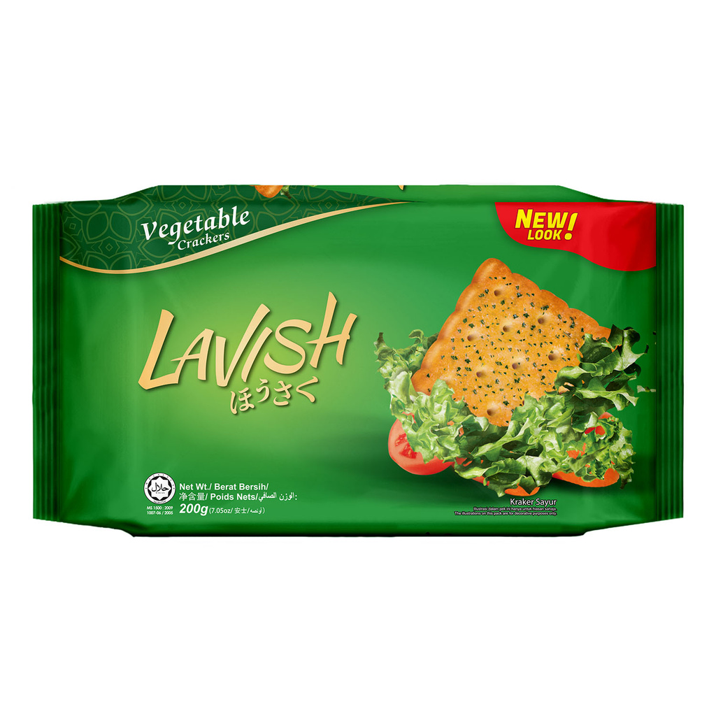 Shoon Fatt Biscuit, Lavish Vegetable Cracker, 200g | Shopee Singapore