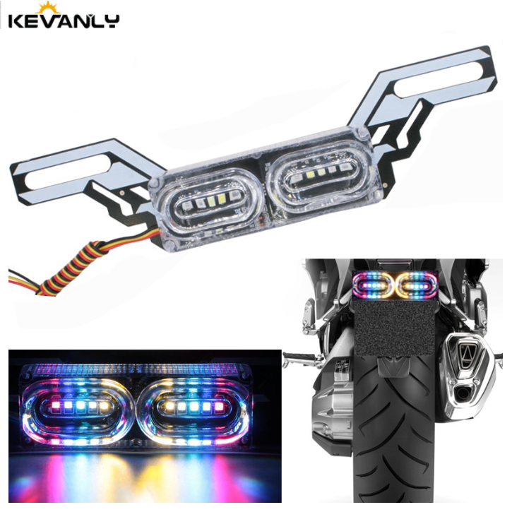 Motorcycle Strobe brake light motortaillight LED Flash Stop flow RGB ...