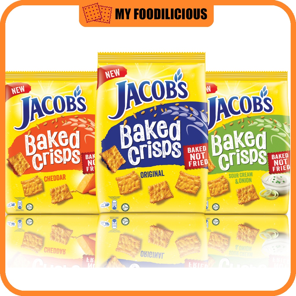 Jacob's Baked Crisps - Original, Sour Cream, and Cheddar Baked Crips - Jacob's Healthy Snacks ...