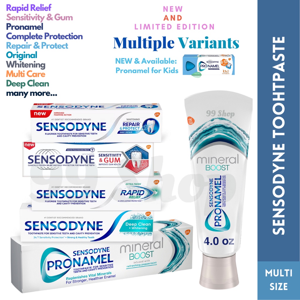 Sensodyne Complete Protection/Repair & Protect/Rapid Relief/Pronamel ...