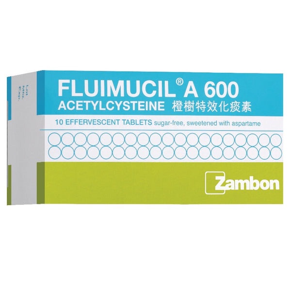 [FAST SHIPPING]FLUIMUCIL A 600mg EFFERVESCENT TABLETS ZAMBON - RELIEF ...