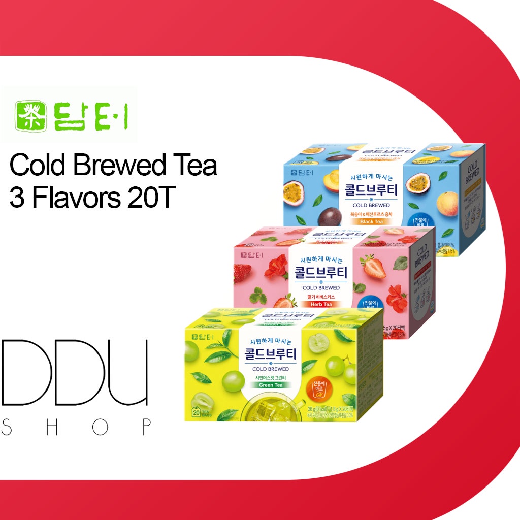 Damtuh / Cold Brewed Tea 3 Flavors 20t /Strawberry Hibiscus,Peach ...