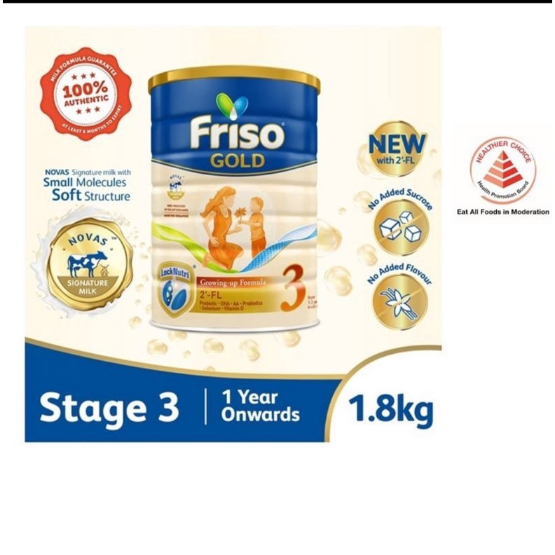 Friso Gold Stage 3 1.8kg (Singapore Source) | Shopee Singapore