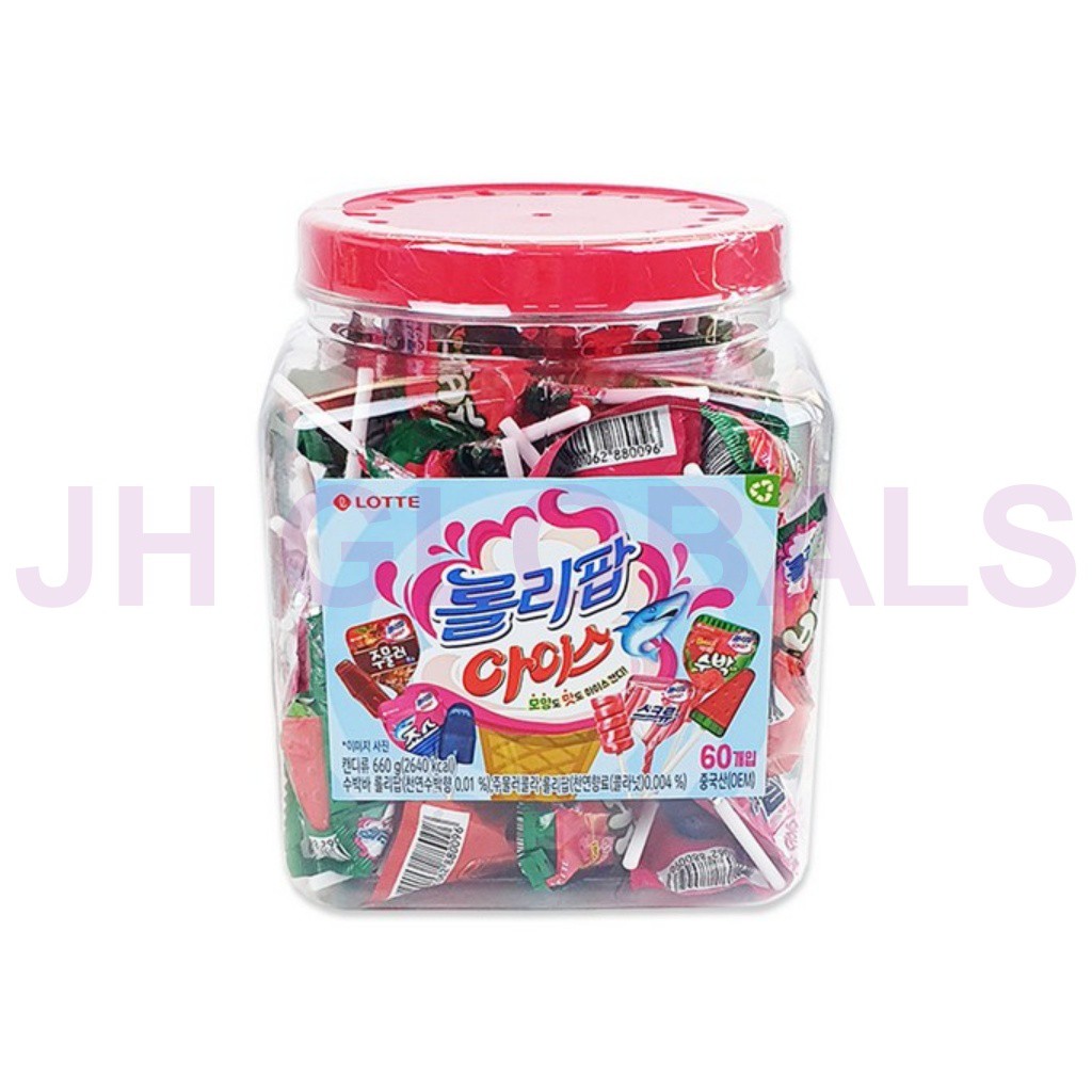 From Korea Lotte Ice Lollipop Candy 660g Watermelon Bar Jaws Bar Screw ...