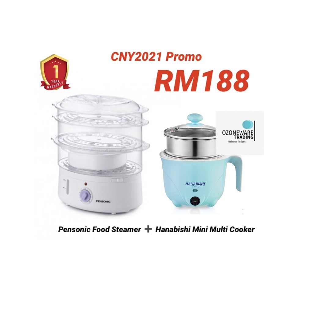 Pensonic Food Steamer PSM-1603 + Hanabishi Mini Multi Cooker HA1330 ...