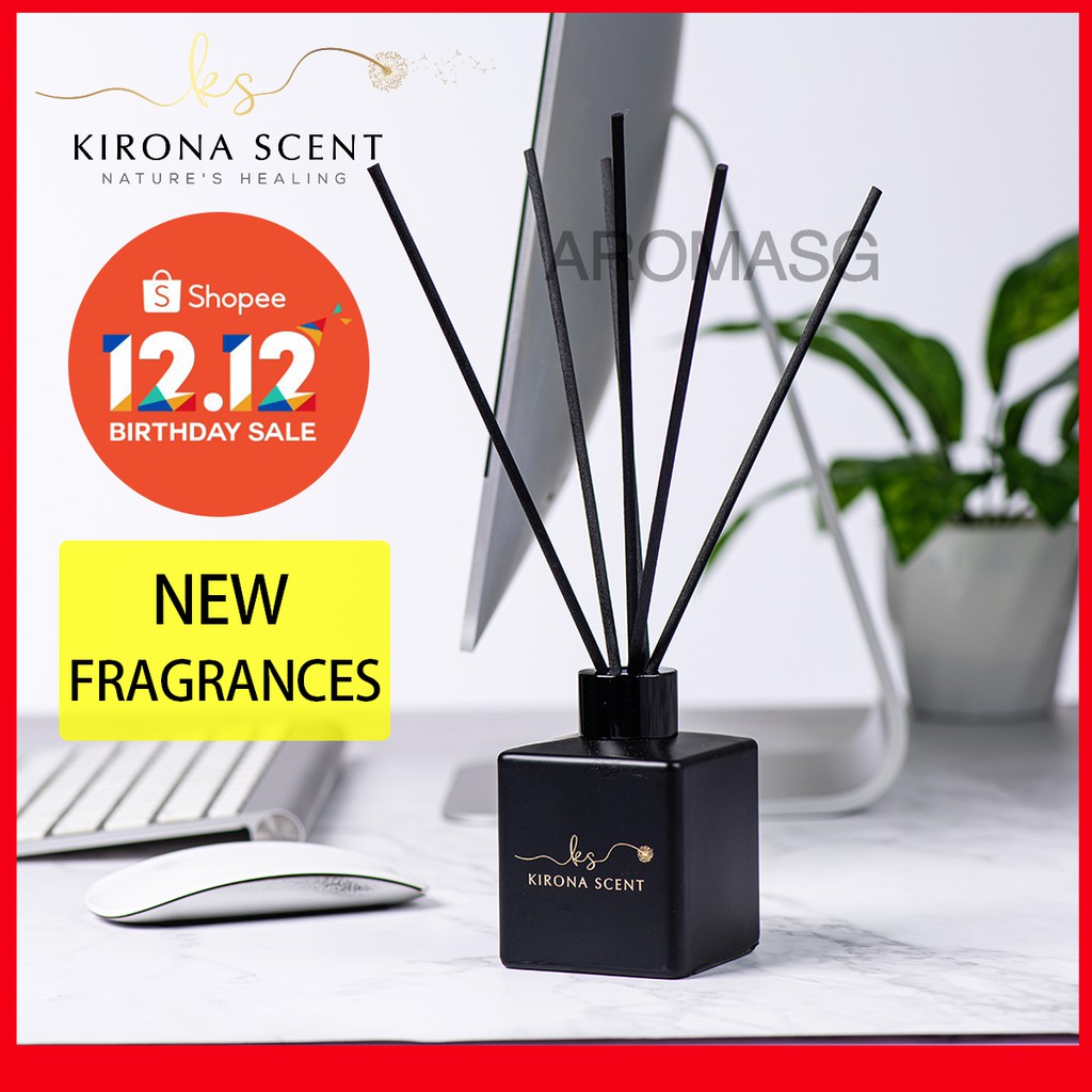 [Kirona Scent] 120ml Black Aroma Reed Diffuser. 50 Fragrances. Gifts ...