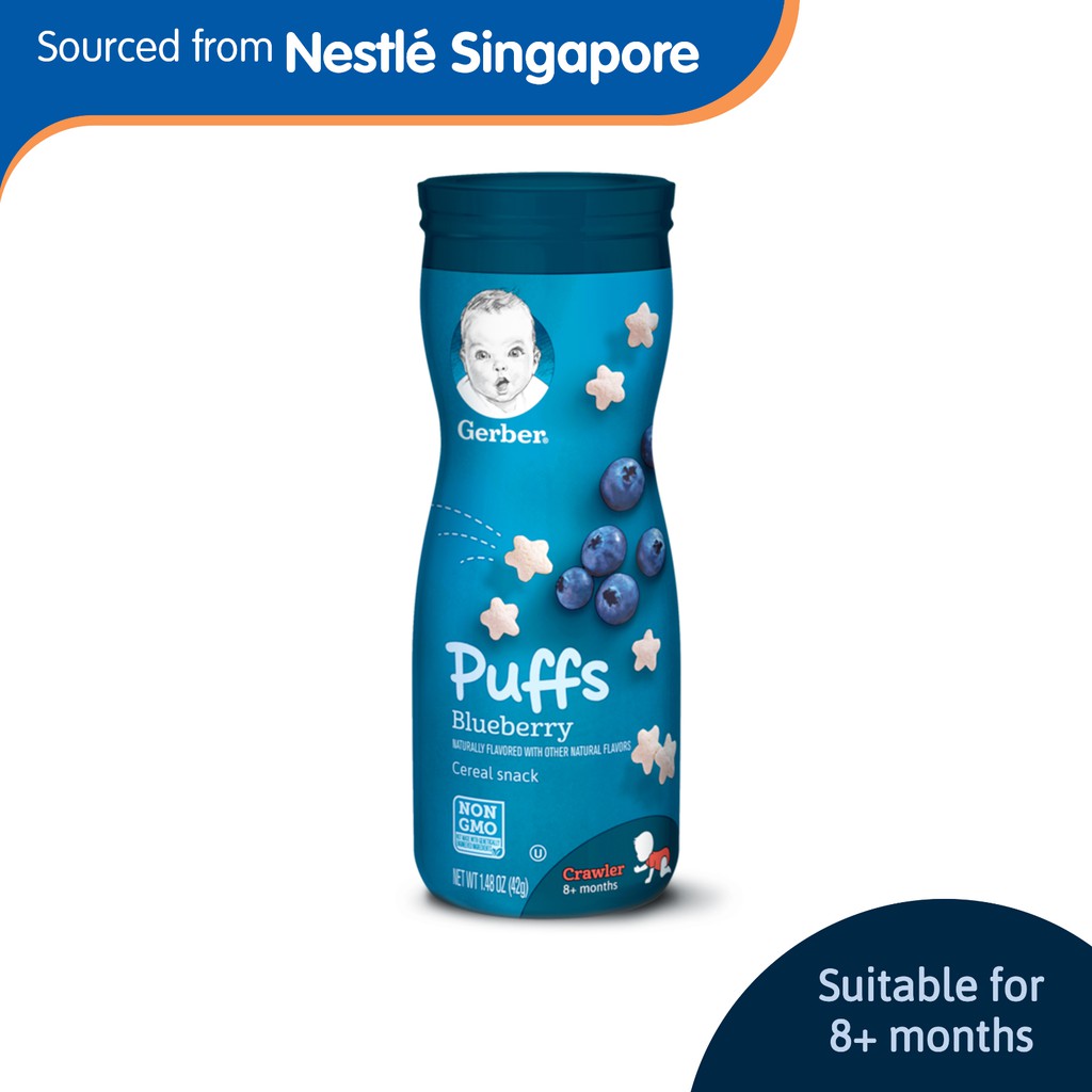 Gerber® Graduates Puffs Blueberry 42G | Shopee Singapore