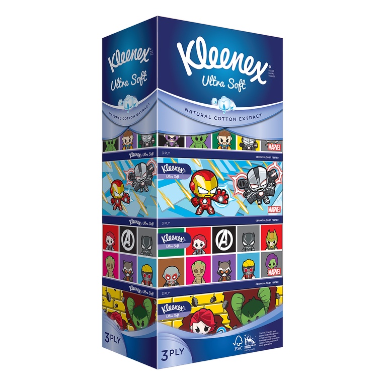 Kleenex Limited Edition Marvel Facial Tissue | Shopee Singapore