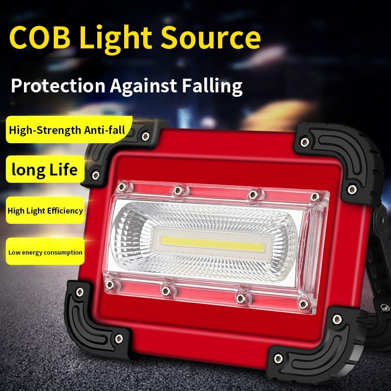 Portable LED Work Light, Rechargeable COB Work Lamp Side lights ...
