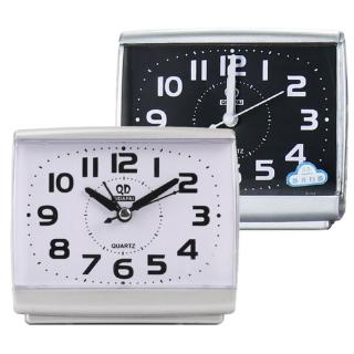 Portable Square Alarm Clocks Quartz Bedside Silent No Ticking Analogue ...
