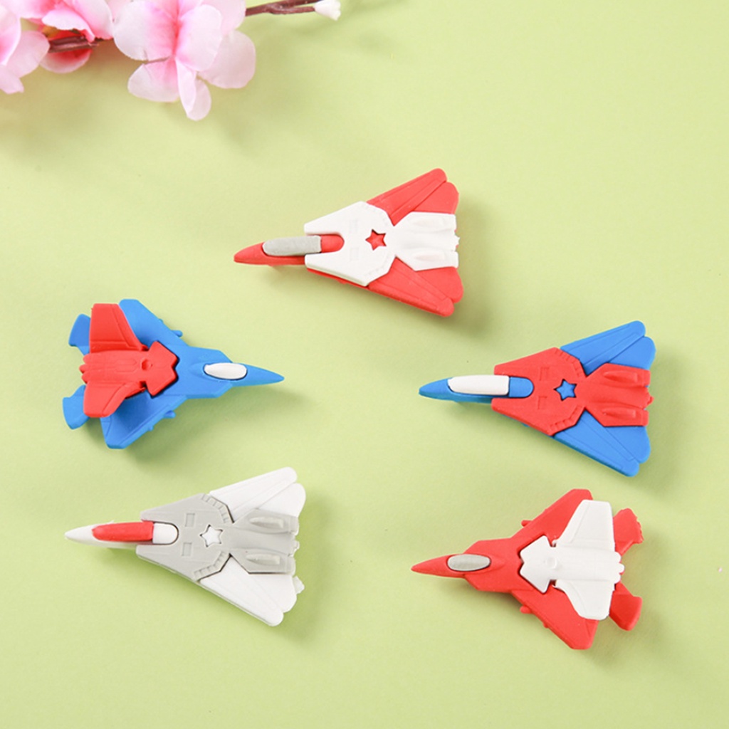1Pc Removable Assembly Airplane Appearance Eraser Cartoon Students ...