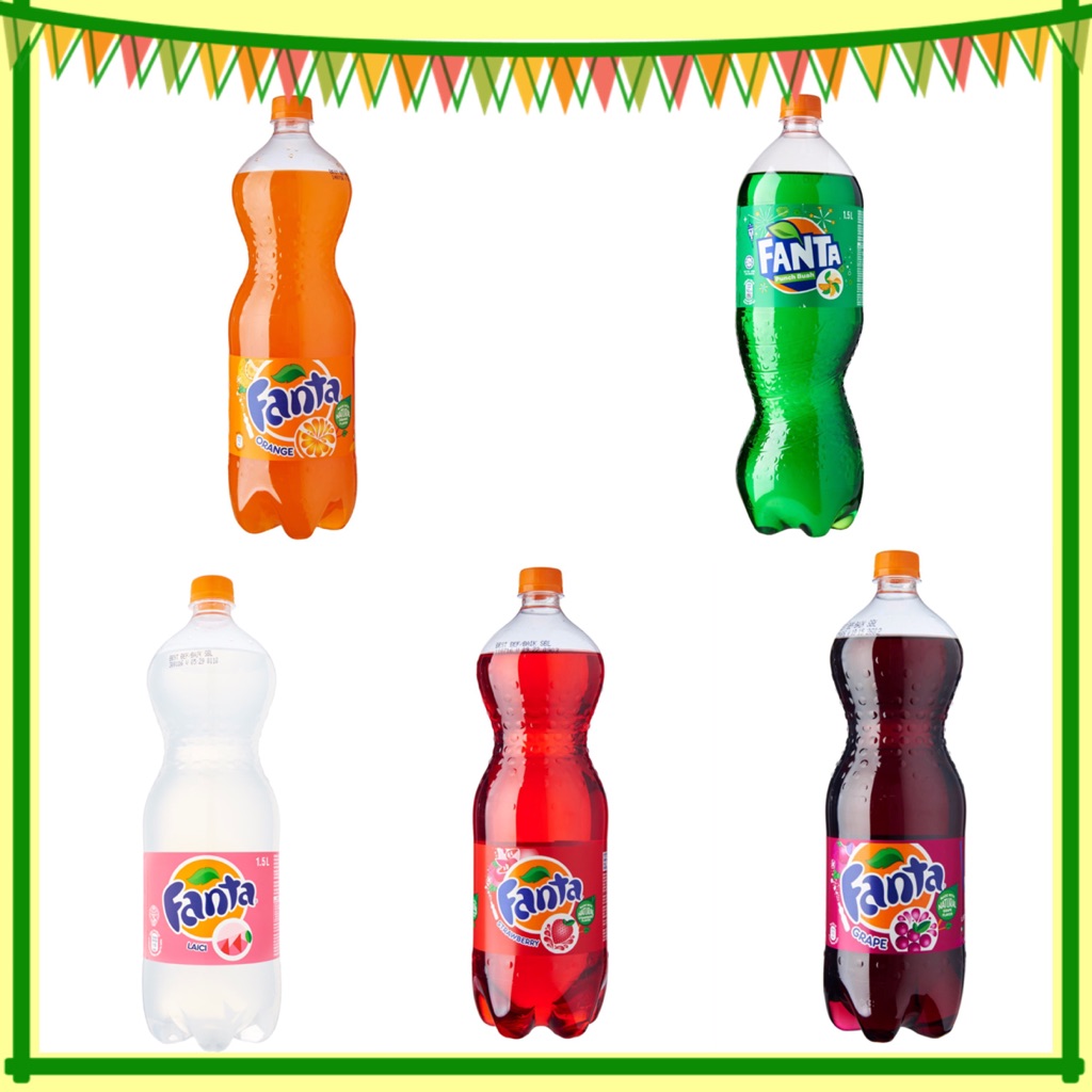 FANTA 1.5L ( ORANGE / LYCHEE / FRUIT PUNCH / GRAPE / CHERRY) | Shopee ...