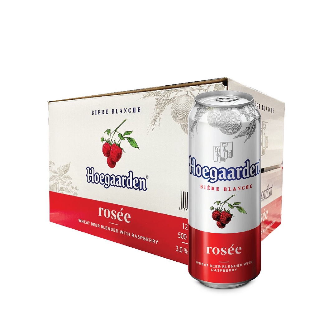 Hoegaarden Rosee Cans 12 x 500ml | Shopee Singapore