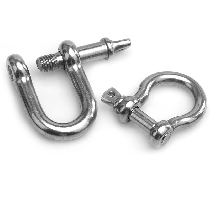 304 Stainless Steel Shackle U-Shaped Ring Hook Lifting Lug Lifting Shackle U-Type Buckle D ...