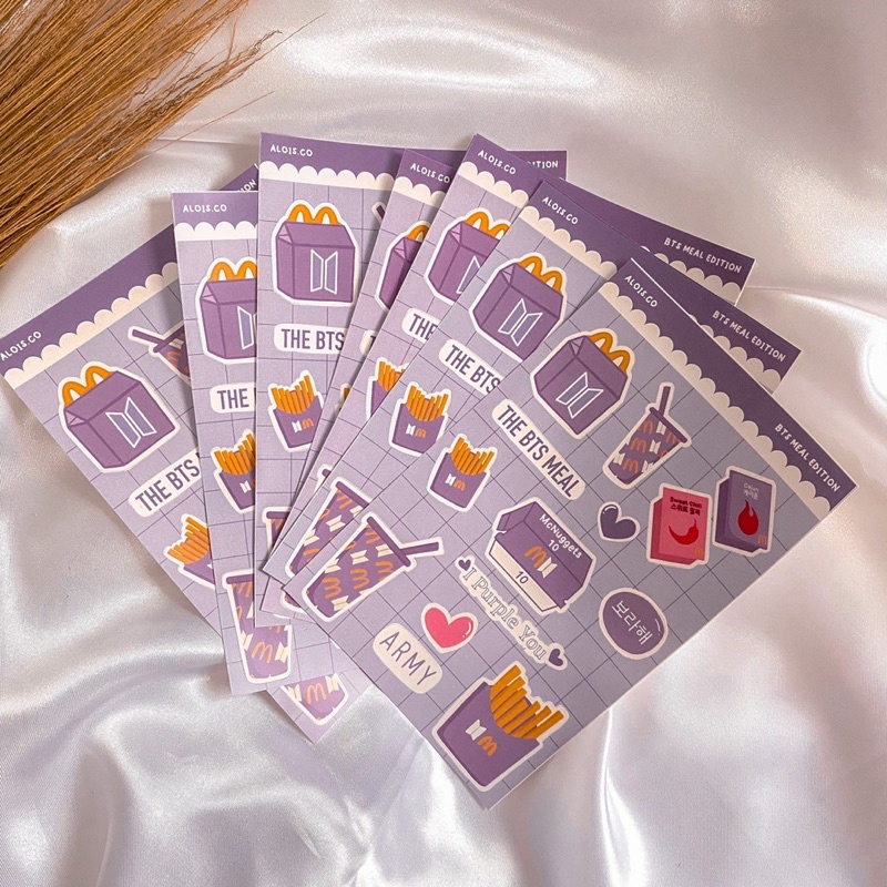 Bts MEAL x McD STICKER | Shopee Singapore