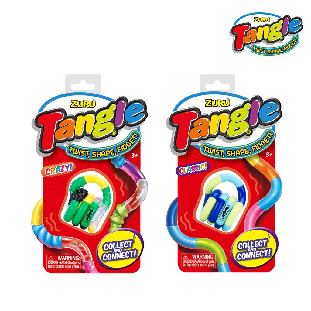 Tangle Classic Crush Crazy - Snap, Twist & Create - Fidget Toy by Zuru ...