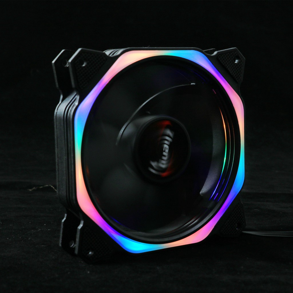 RGB LED Lighting Quiet Computer Case PC Cooling Fan 120mm 12V DC 4Pin ...