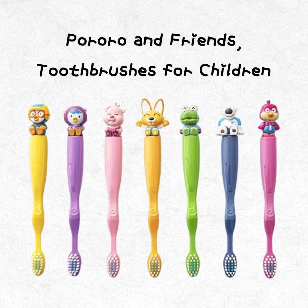 [PORORO] Pororo and Friends Toothbrushes for Kids 7 Types / Character ...