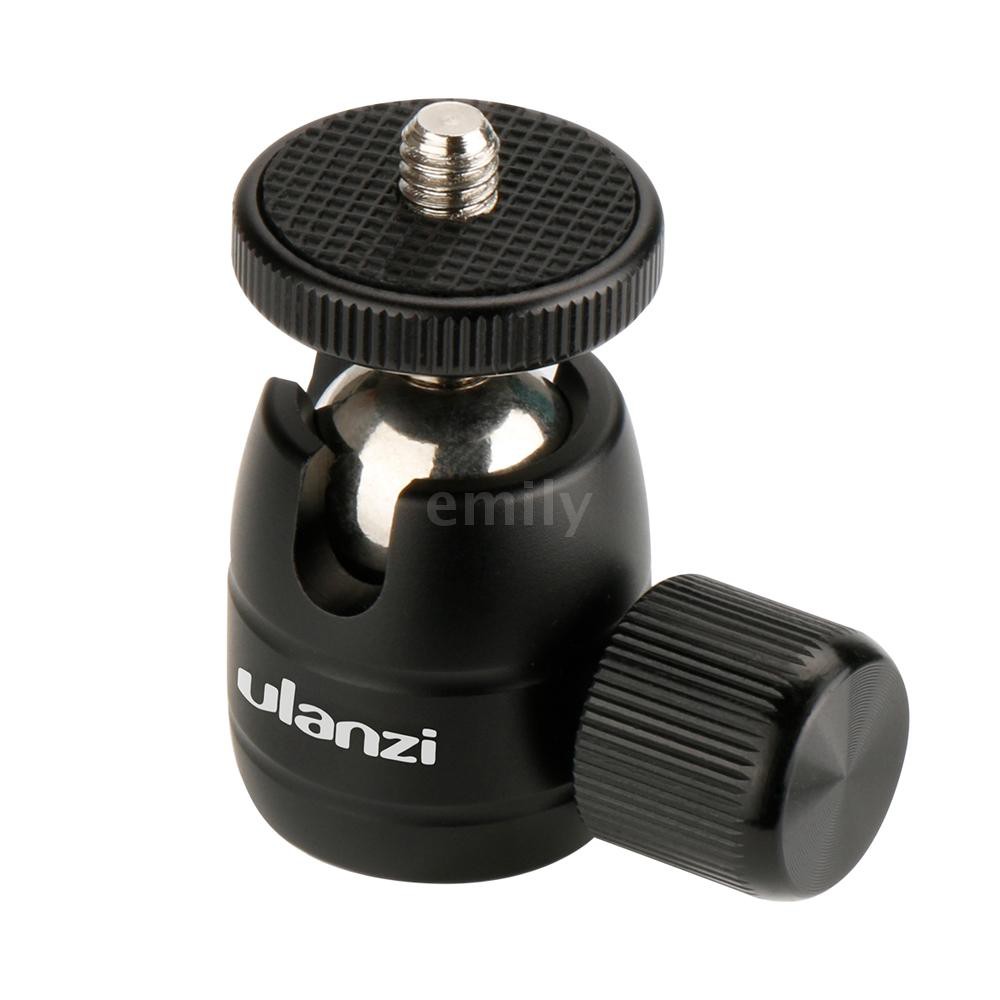 EMY Mini Metal Ball Head 1/4 Screw Mount 360°Rotatable Ballhead Tripod ...