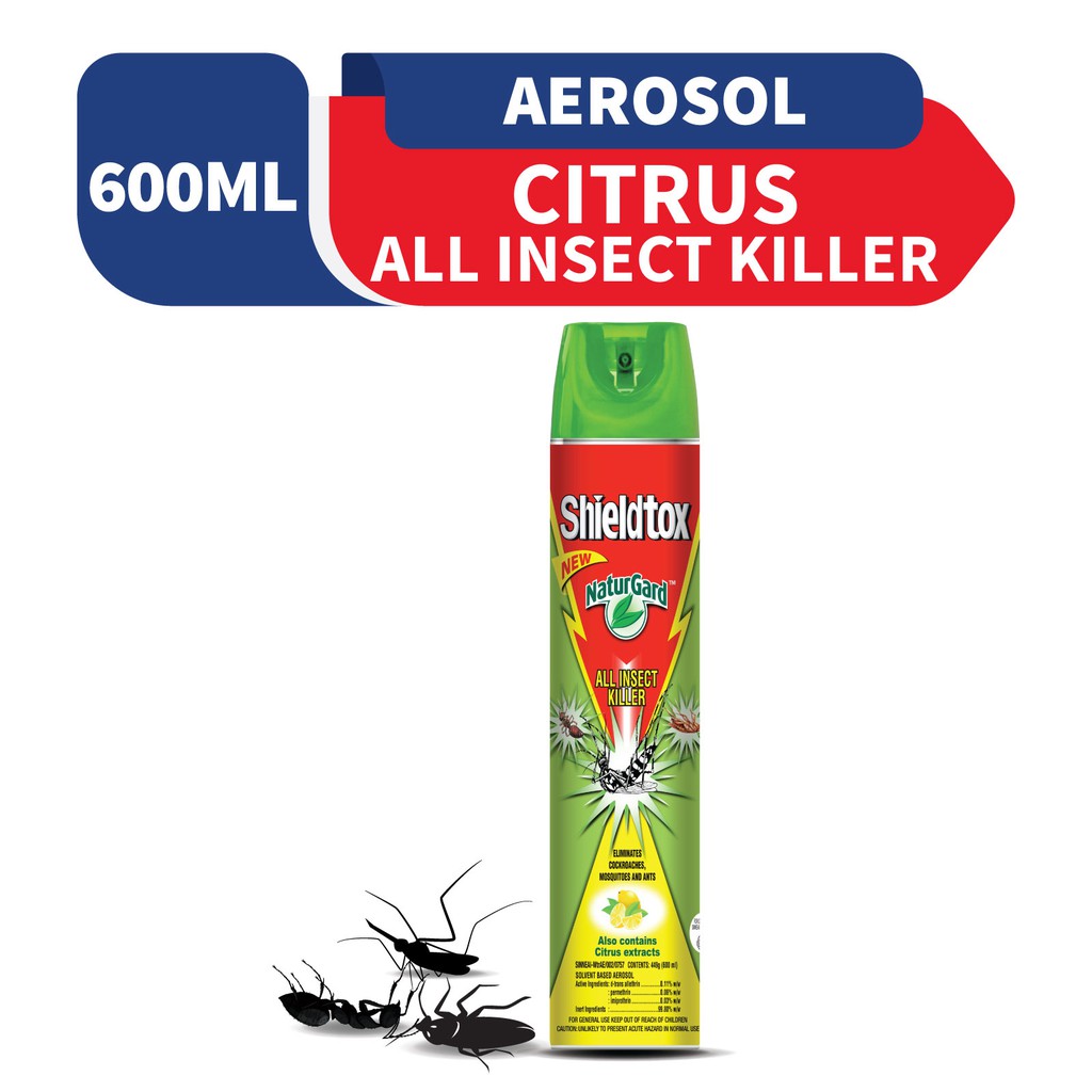Shieldtox Naturgard All Insect Killer Spray Citrus 600ML | Shopee Singapore