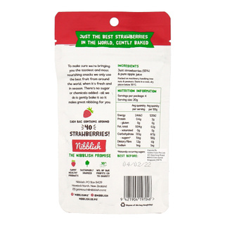 Nibblish Gently Baked Strawberry, 80g | Shopee Singapore