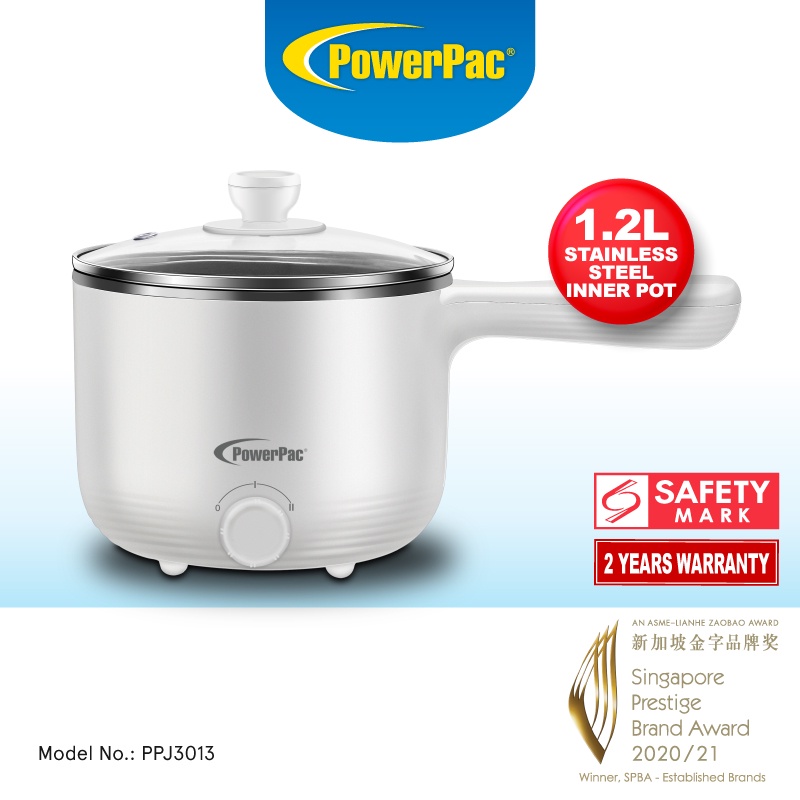 PowerPac Multi Cooker steamboat noodle cooker 1.2L (PPJ3013) | Shopee ...