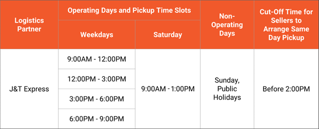 FAQs on J&T Express | Shopee SG Seller Education Hub