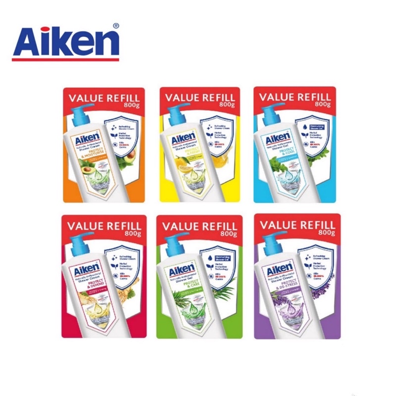 Aiken Anti-Bacterial Shower Cream (Refill Pack) | Shopee Singapore