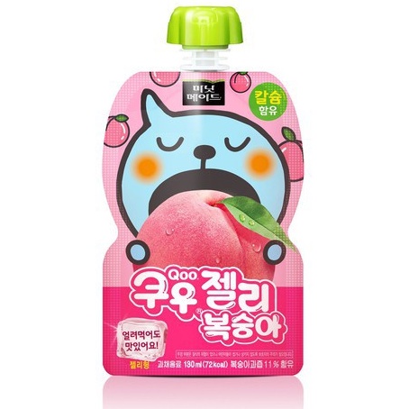 COCA COLA Minimaid Qoo Water Jelly Peach 130ml [Korea] | Shopee Singapore