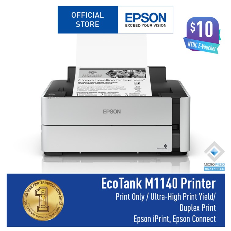 Epson EcoTank M1140 Monochrome Duplex Ink Tank Printer | Shopee Singapore