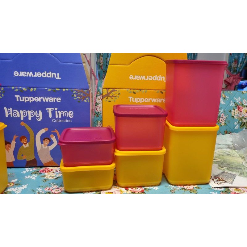 Tupperware happy time collection set,Cosmo lady set, | Shopee Singapore