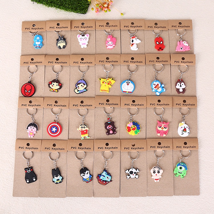 Cartoon Keychain Soft Silicone Environmentally Friendly Quality 3D ...
