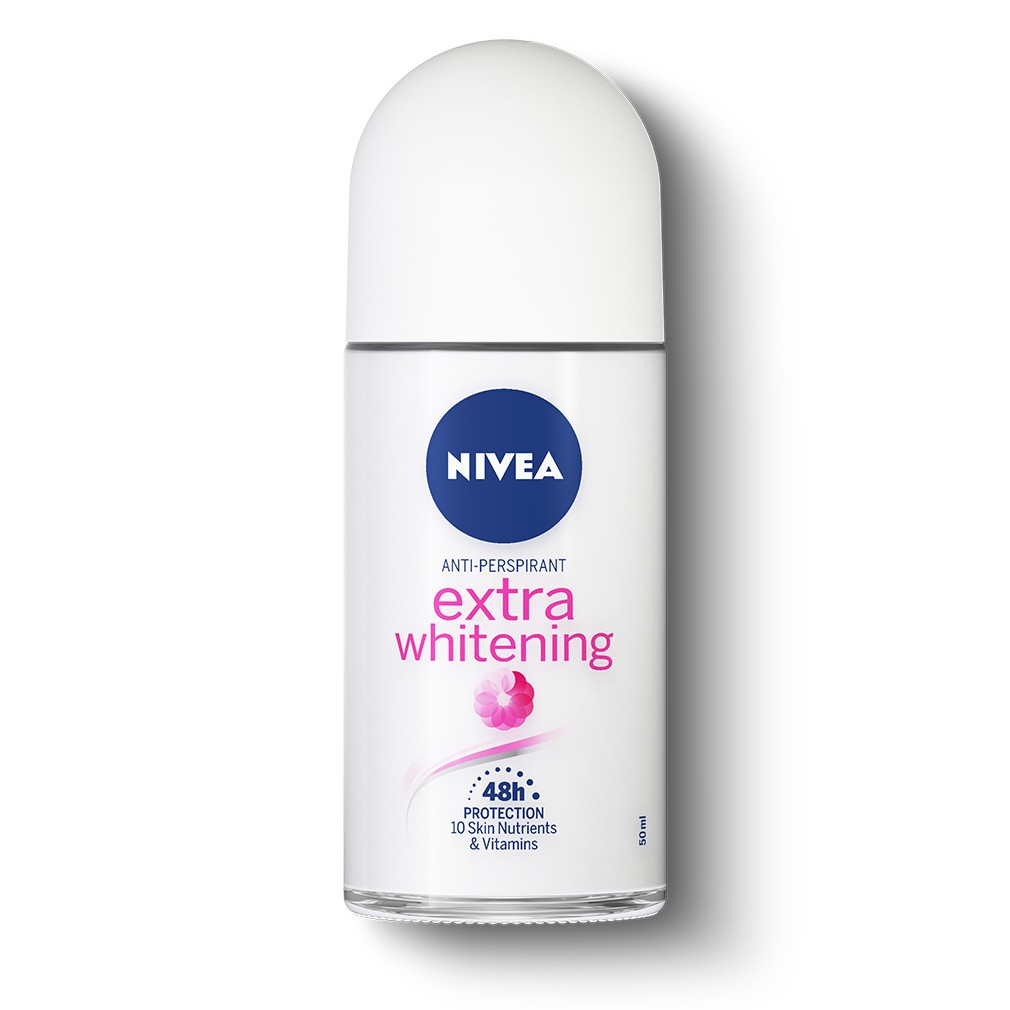 NIVEA Deodorant Female Extra Whitening Roll On 50ml | Shopee Singapore NIVEA Deodorant Female Extra Whitening Roll On 50ml | Shopee Singapore