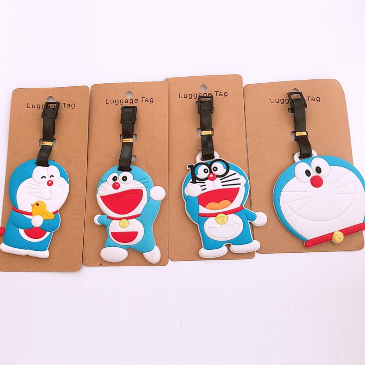 Luggage signboard cartoon anime tag Doraemon boarding identification ...
