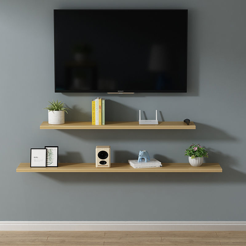 Wooden Wall Floating Shelf Storage Shelving Wall Mounted Trays Display ...