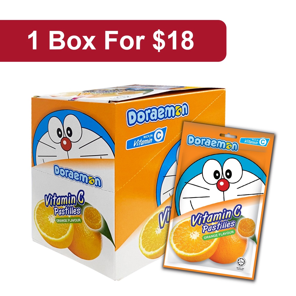 Doraemon Vitamin C Pastilles Orange Flavor 40g | Shopee Singapore
