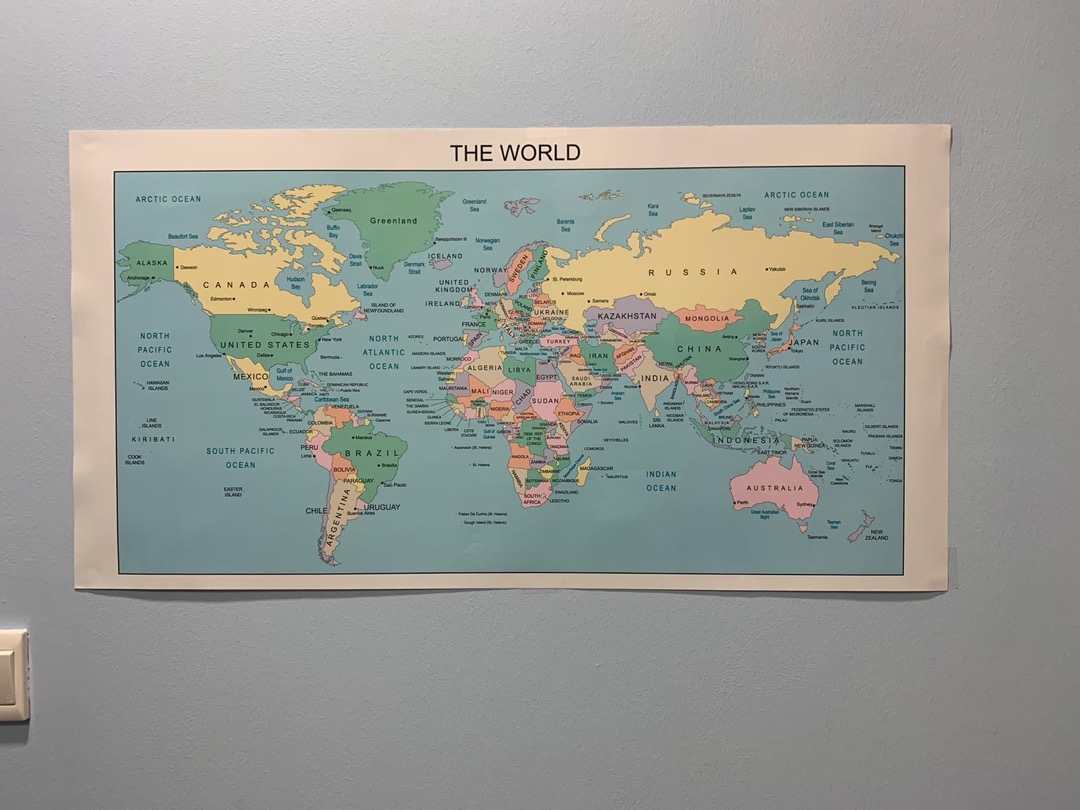 World Map - Wall Size | Shopee Singapore