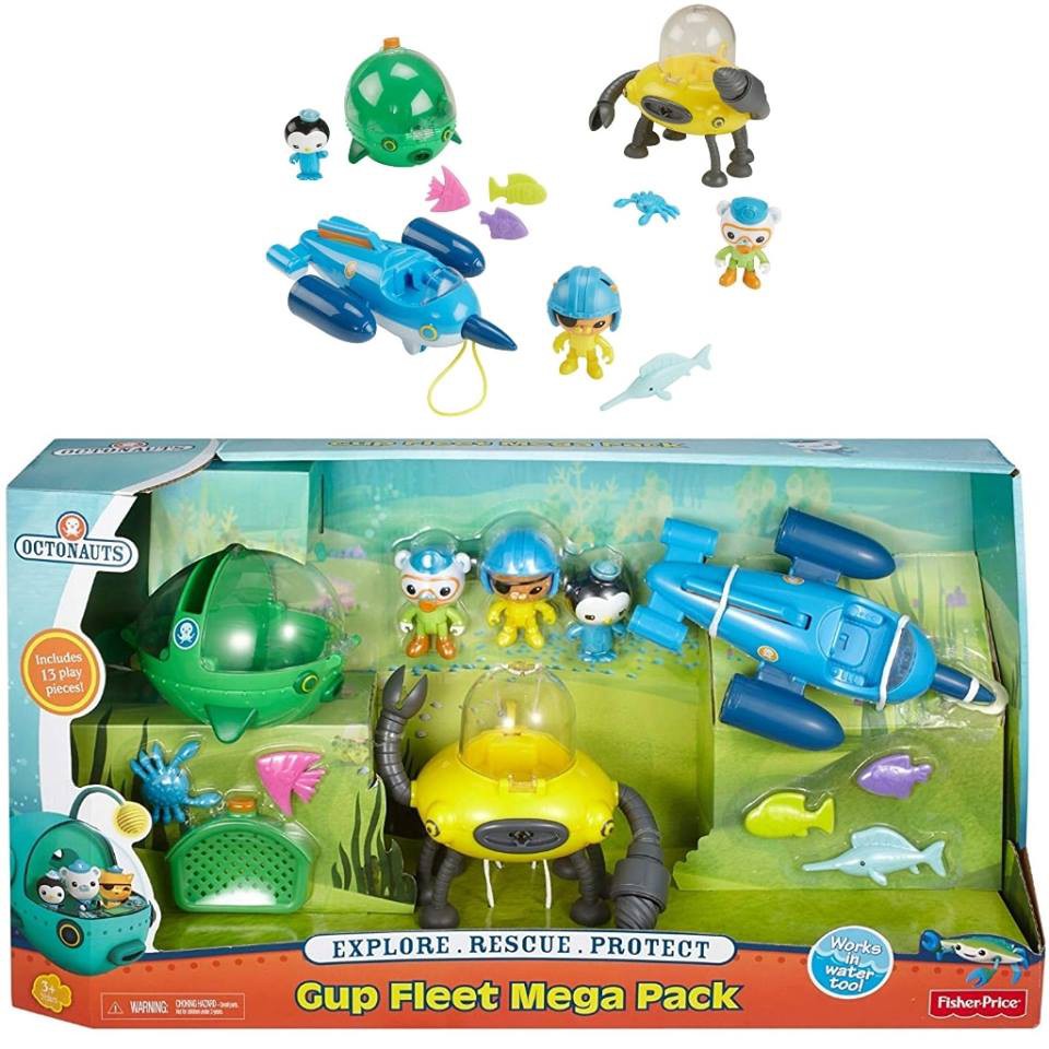 Fisher Price Octonauts Gup Fleet Mega Pack (Gup-D, Gup-R, and the Gup-E ...