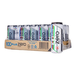 100Plus Zero 325ml Can Drinks Carton sale (24 cans per carton) | Shopee ...