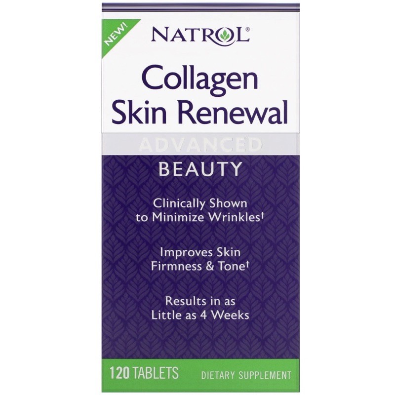 Natrol Collagen Skin Renewal Advanced Beauty (120 Tablets) | Shopee ...