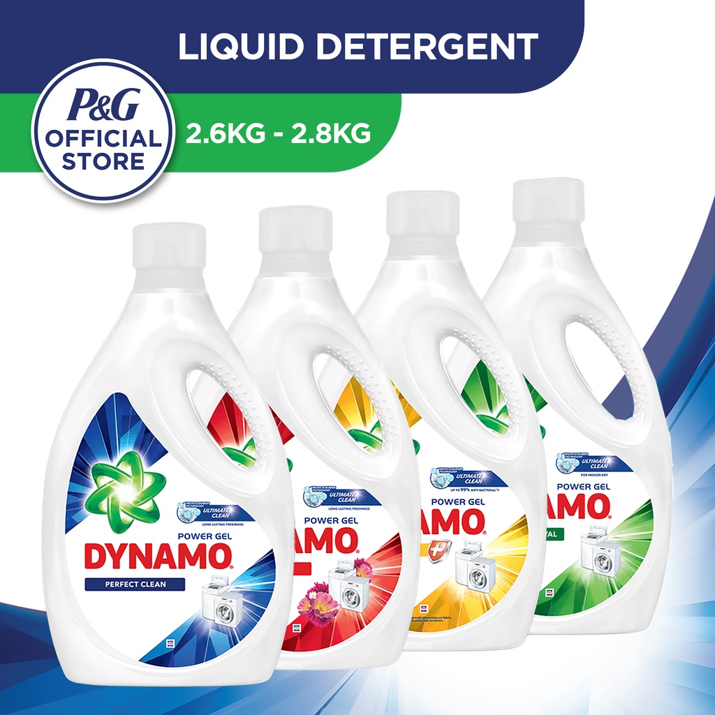 Dynamo Liquid Power Gel Detergent Bottle 2.5kg/2.6kg/2.8kg | Shopee ...