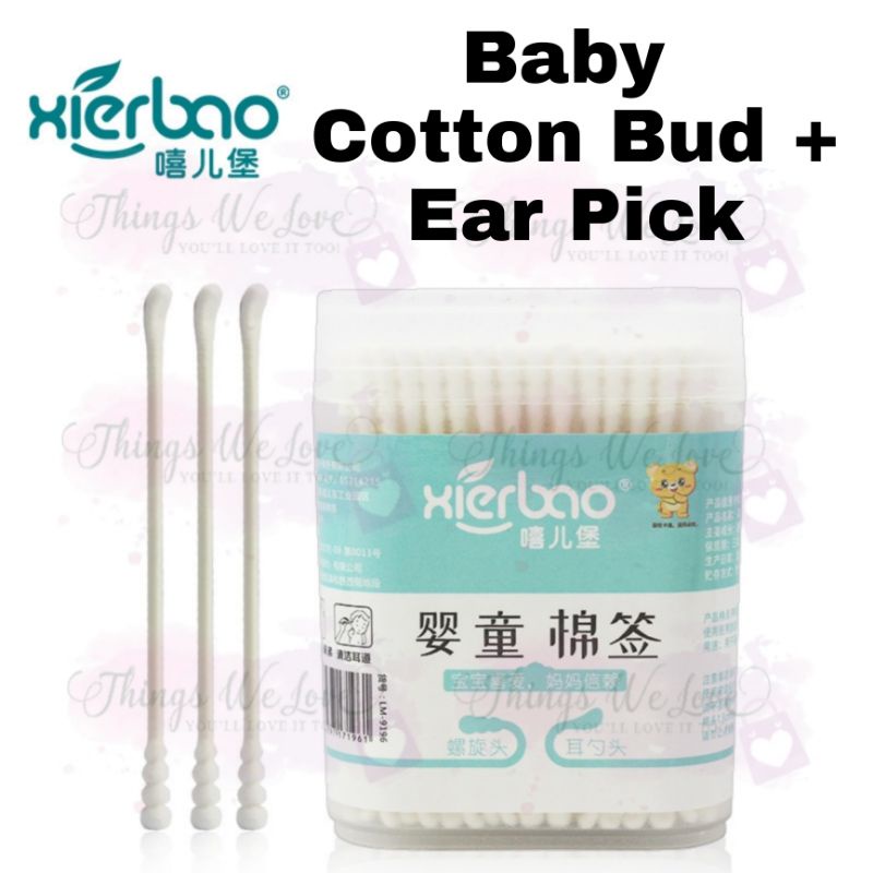 [SG SELLER] [FREE SHIPPING] Baby Cotton Buds Ear Pick Clean Nose Diaper ...