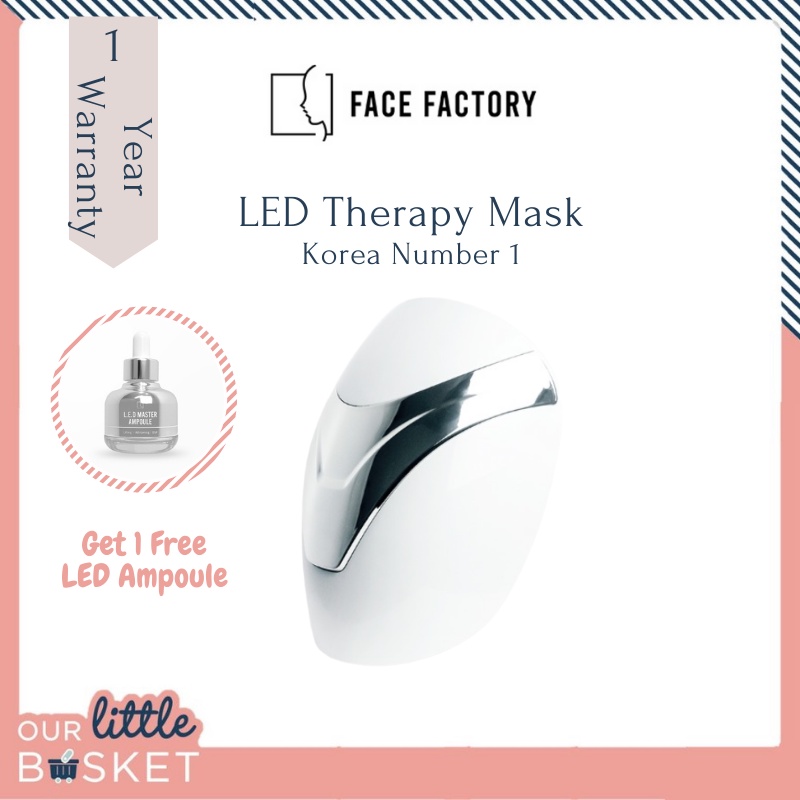 [Face Factory] LED Platinum Mask + LED AMPOULE /LED Face Mask Light ...