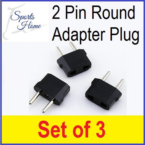 FREE SHIPPING! Flat 2 pin to Round 2 Pin Adapter Plug | Shopee Singapore
