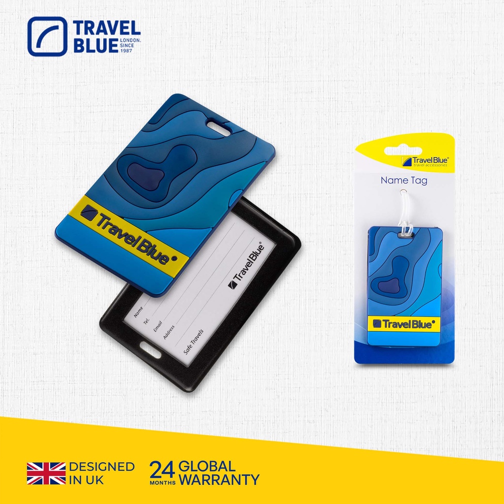 Travel Blue Luggage Name Tags Colorful Bag Tags for Identification ...